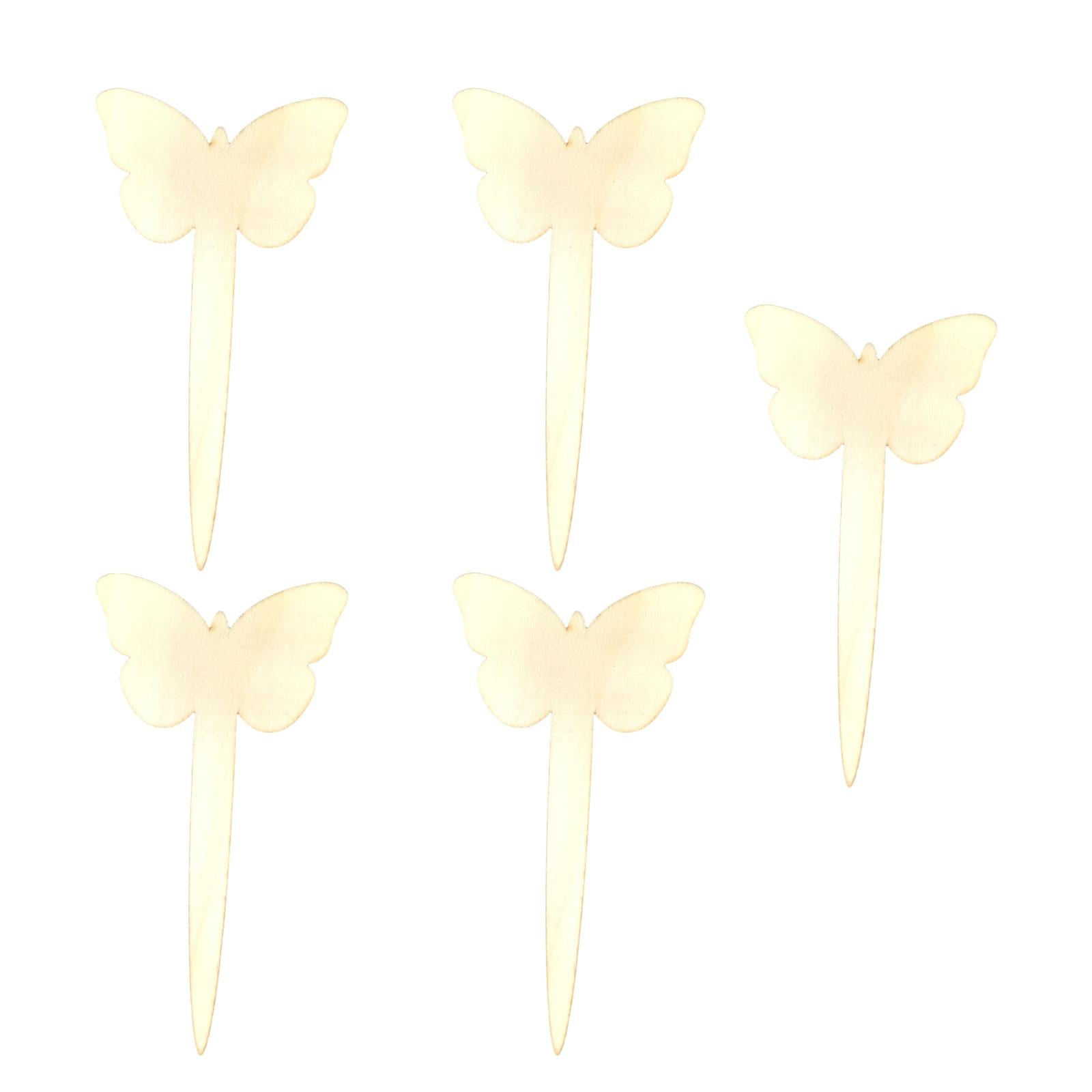 5Pcs Wooden Plant Labels Garden Labels Decorative Floral Insert Label ...