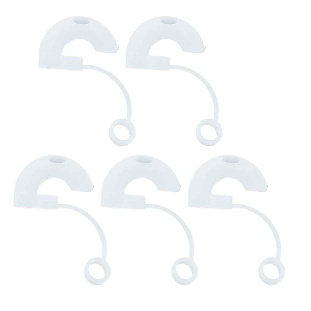 5Pcs Wrinkle Straw Cover for Tumbler,Reusable Silicone Straw Stopper ...