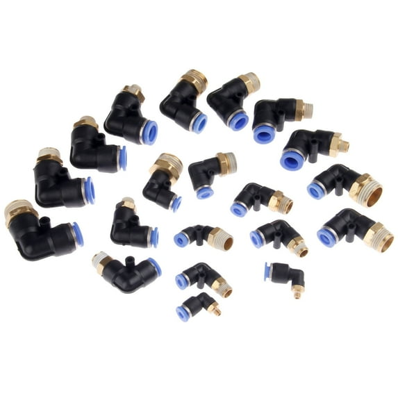 5Pcs/lot Pneumatic Fittings Elbow Quick Push In Connector Pipe Fitting ...
