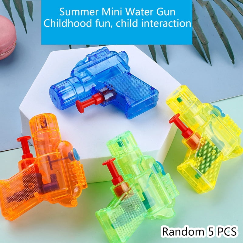 5Pcs/set Summer Seasides Water Toys Handheld Manual Watergun Toy ...
