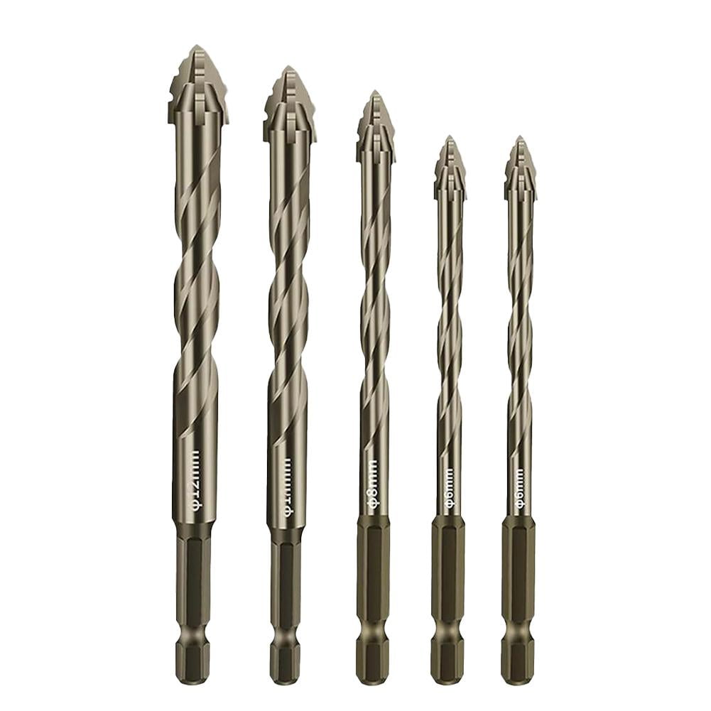5Pcs6681012Bfouredged Serrated Eccentric Drill Bit For Dry Drilling Of ...