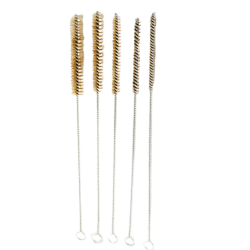 5Piece Brass Wire Pipe Cleaning Brushes for Pipe Deburring and Dirt ...