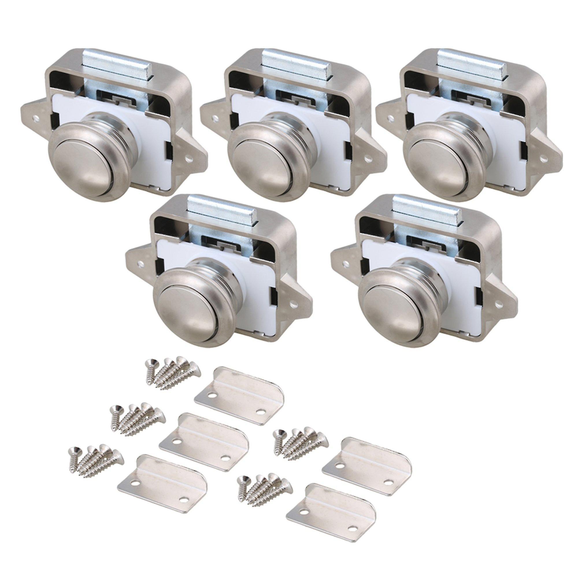 5Pieces 54Mm Push Button Cabinet Latch For Rv Camper Motorhome Caravan ...