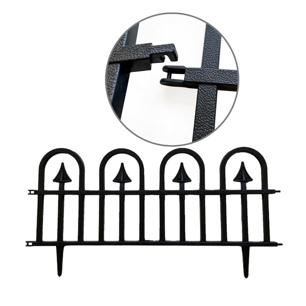 5Pieces Decorative Garden Fence Panels Outdoor Fencing Ornaments Panel ...