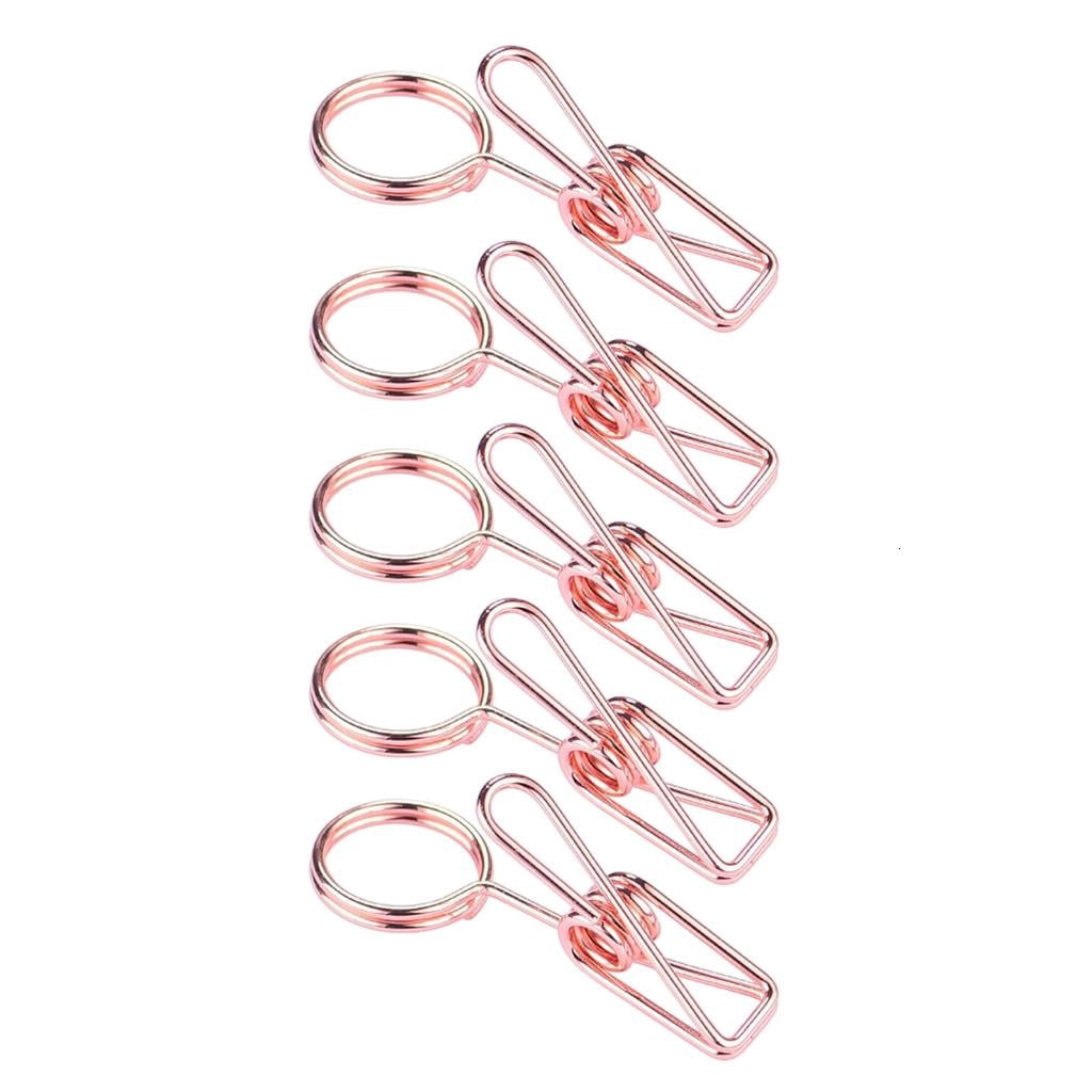 5Pieces Double Sided Metal Name Card Stand with Metal Clip Office ...