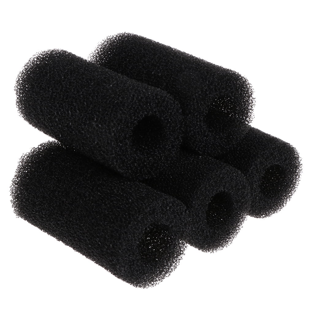 5Pieces Pre-Filter Sponge Replacement Aquariums Filter Media Black Foam ...