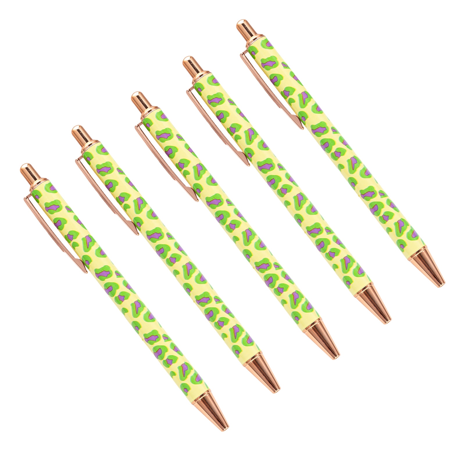5Pieces Retractable Ballpoint Pen Business Signing Pen Smooth to Write ...