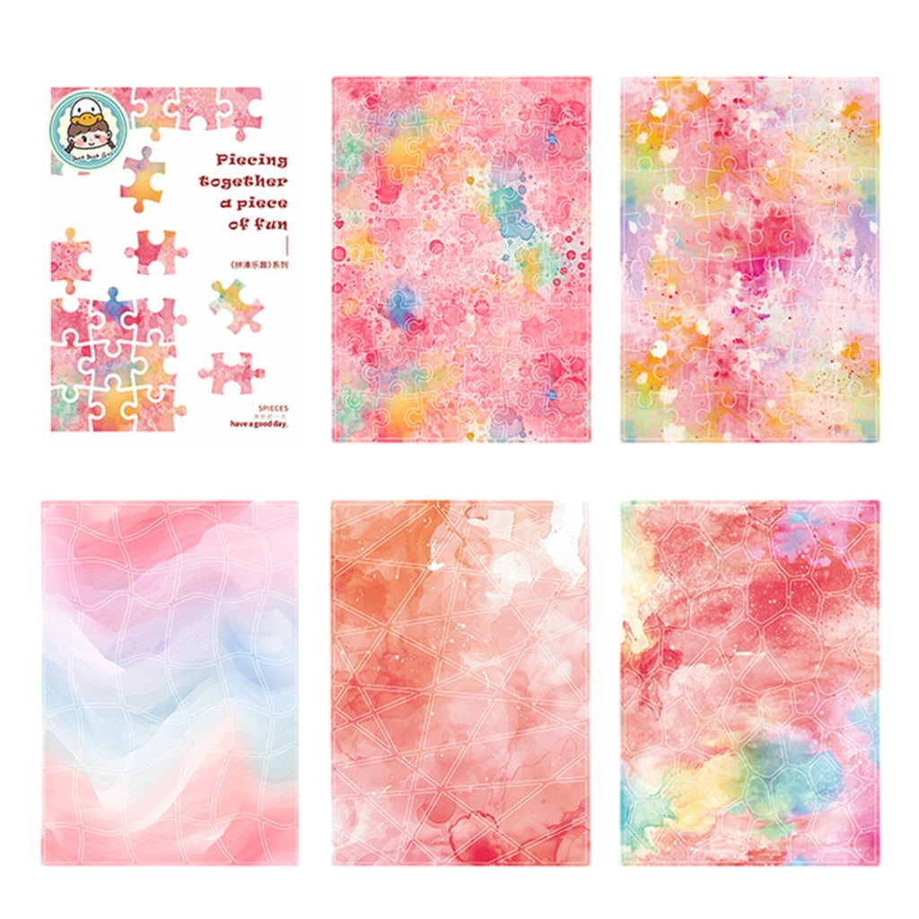 5Pieces Watercolor Paper Sticker Adhesive Aesthetic Sticker ...