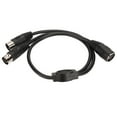 5pin Din Female To 2 5pin Din Male Cable 5 Cores Flexible Din 5 Pin Y Splitter Adapter Sound