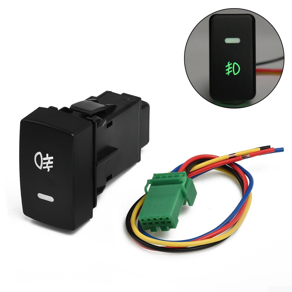5Pin LED Car Push Button Fog Light Switch with Wire for Honda Civic ...