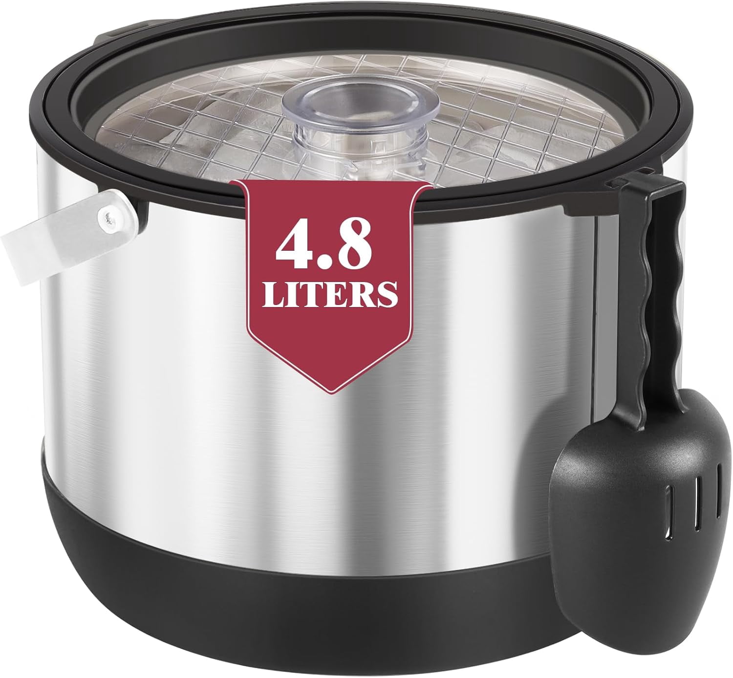 5QT/4.8L Insulated Ice Bucket for Parties, Large Capacity Double-Wall ...