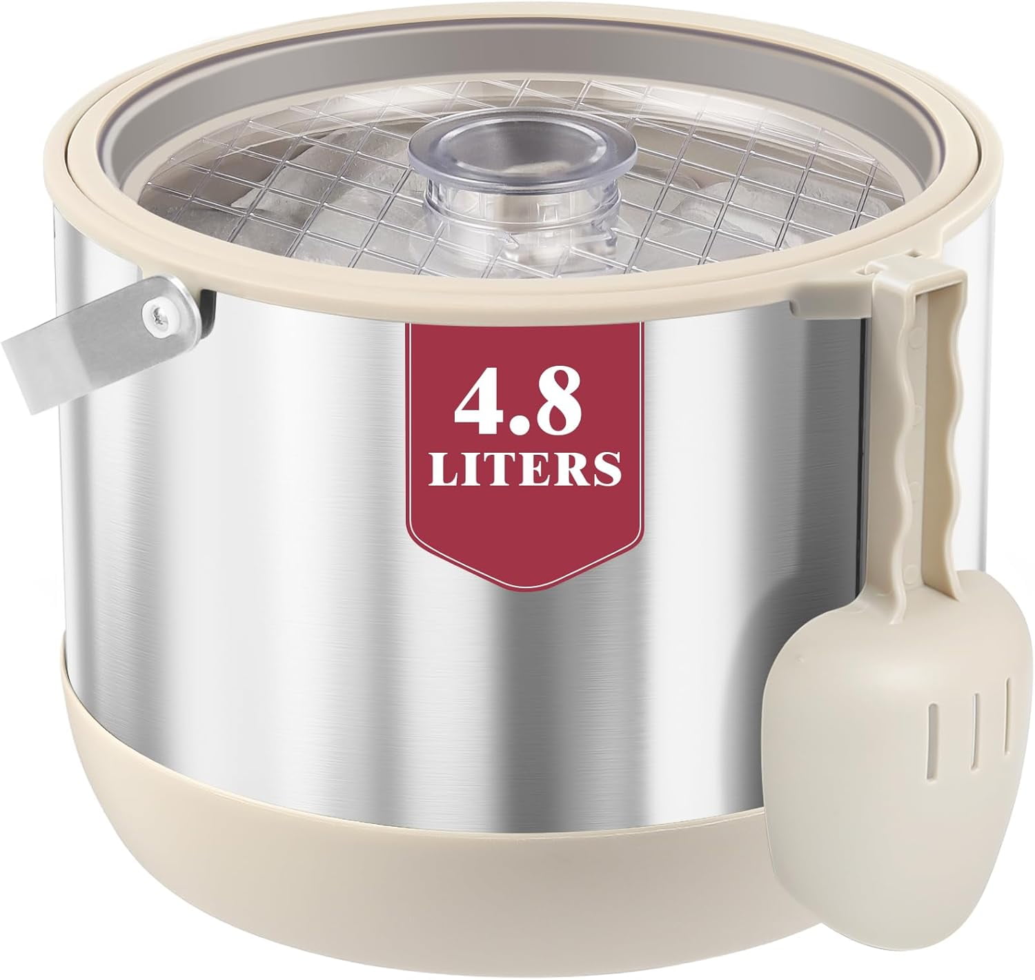 5QT/4.8L Insulated Ice Bucket for Parties, Large Capacity Double-Wall ...