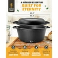 5QT Cast Iron Dutch Oven with Banneton Basket and Sourdough Tools ...