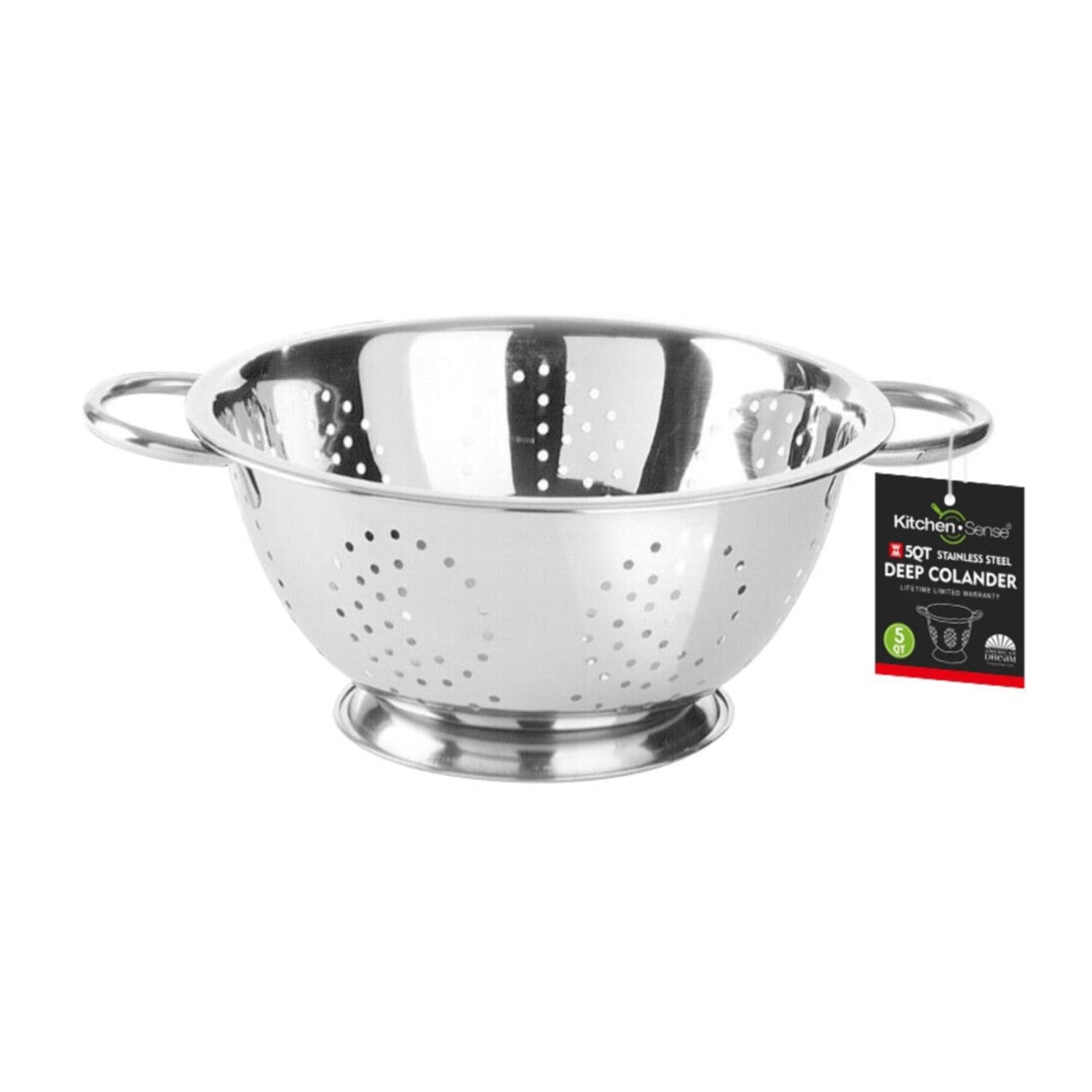 5Qt Stainless Steel Deep Colander - Walmart.com