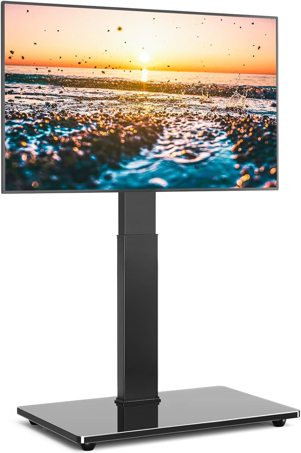 5Rcom Reinforced Floor TV Stand with Mount, Height Adjustable TV Floor ...