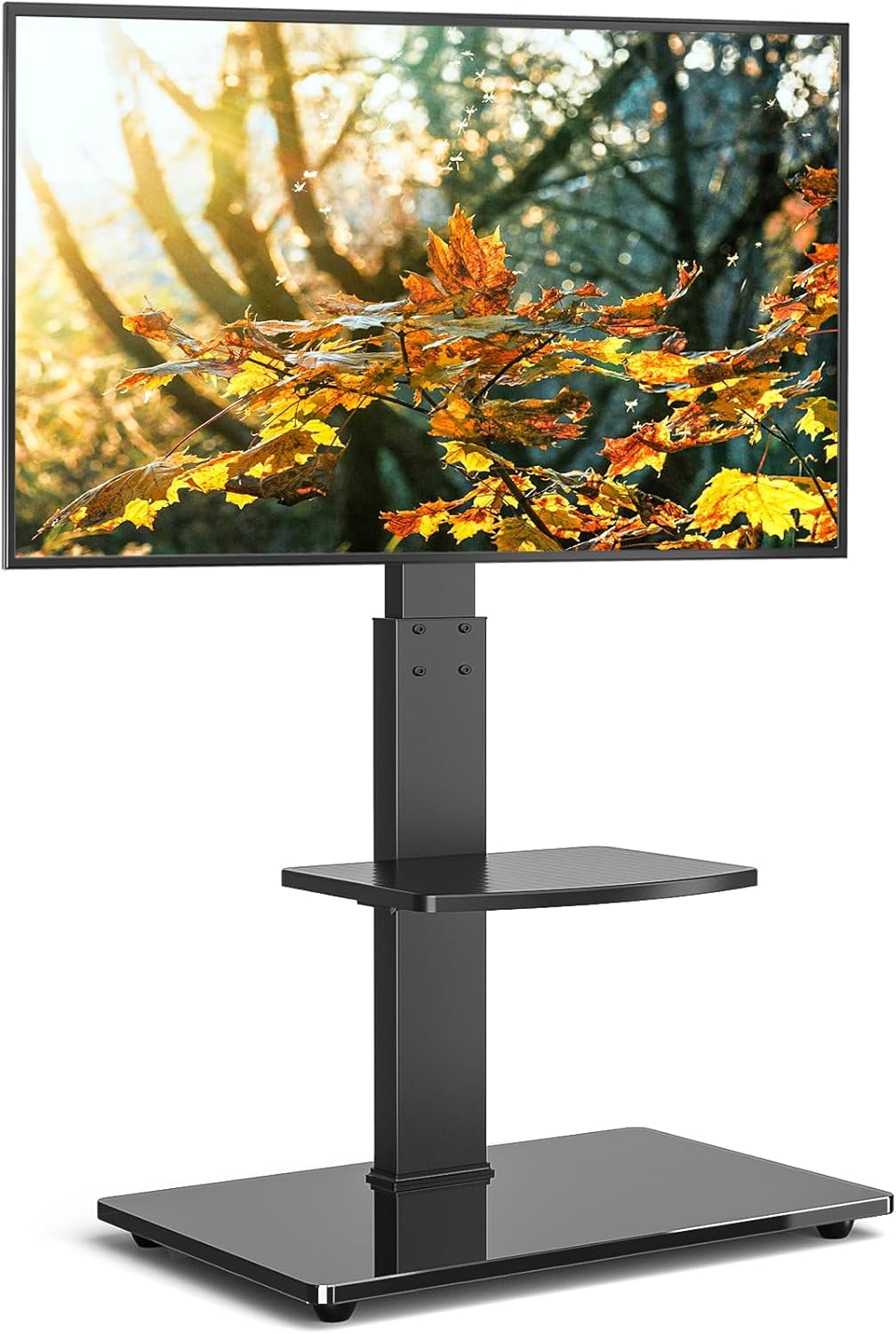 5Rcom Reinforced Floor TV Stand with Mount, Height Adjustable TV Floor ...