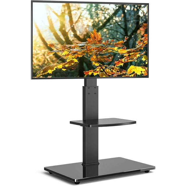 5Rcom Reinforced Floor TV Stand with Mount, Height Adjustable TV Floor ...