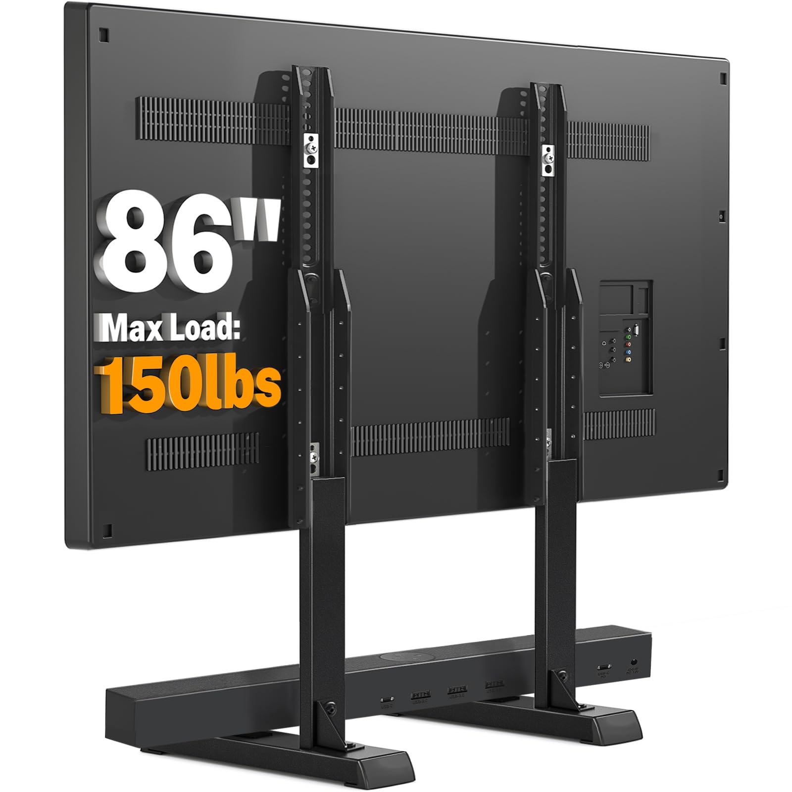 5Rcom Universal TV Stand, Large TV Legs for 37-86 Inch Flat Curved TVs ...