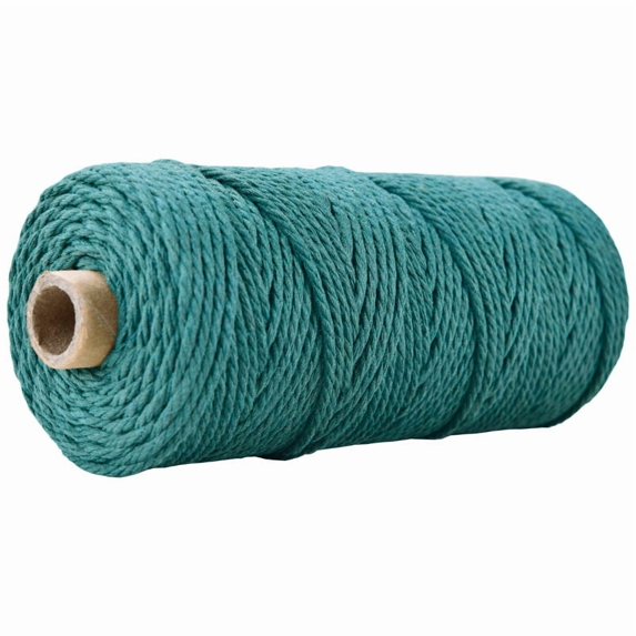 5Roll Cotton String Threads for Crafts Knitting Making Light Sea Green ...