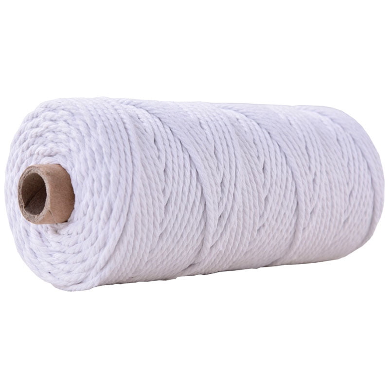 5Roll Cotton String Threads for Crafts Knitting Making White 3mm about ...