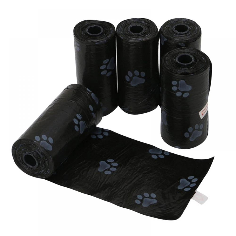5Rolls Pet Waste Bags, Dog Waste Bags, Bulk Poop Bags on a roll, Clean ...