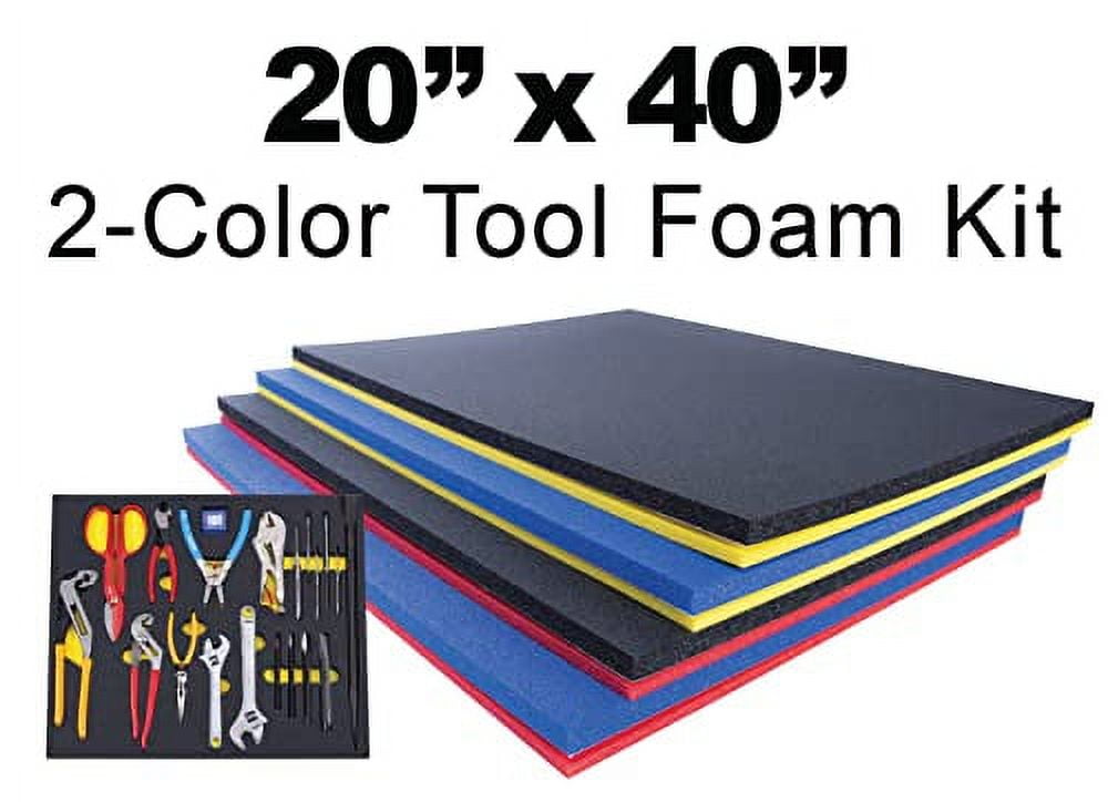 5S TOOL BOX SHADOW FOAM ORGANIZERS (2 COLOR) CUSTOM SIZE (26.25" x 39. ...
