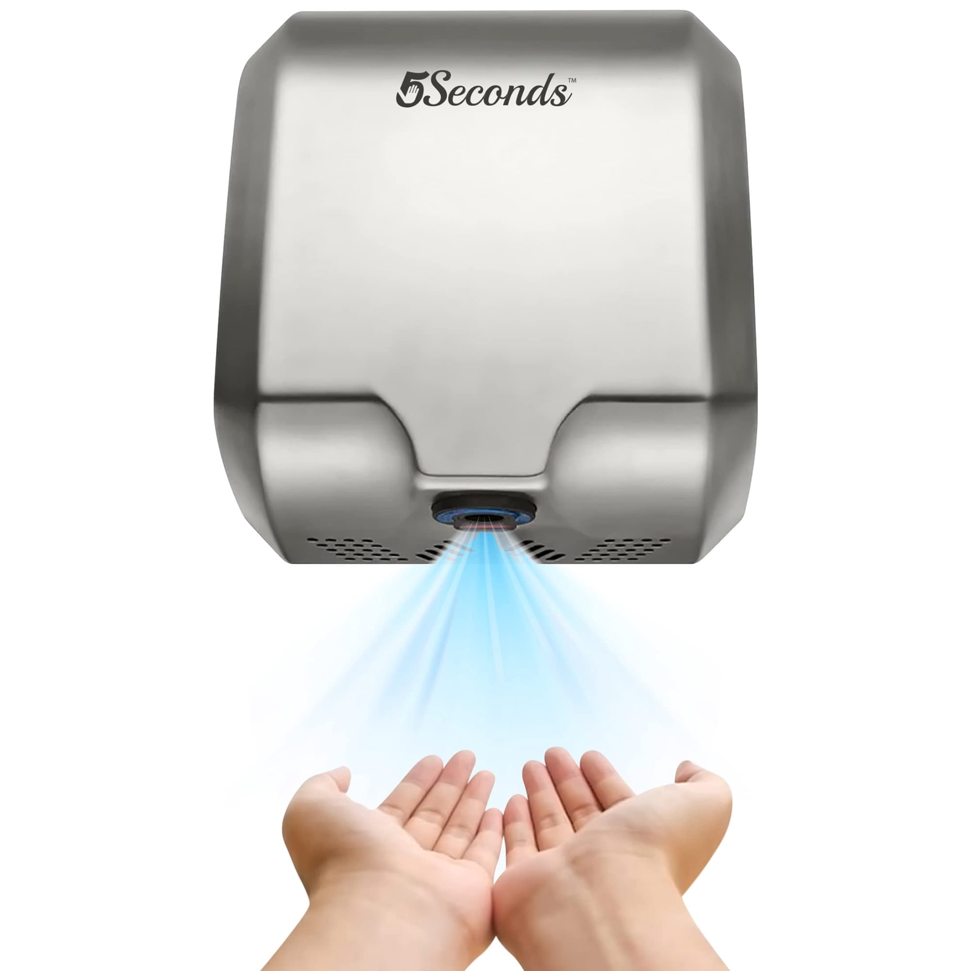 5Seconds Commercial Hand Dryer, Stainless-Steel Touch-Free, HEPA Filter ...