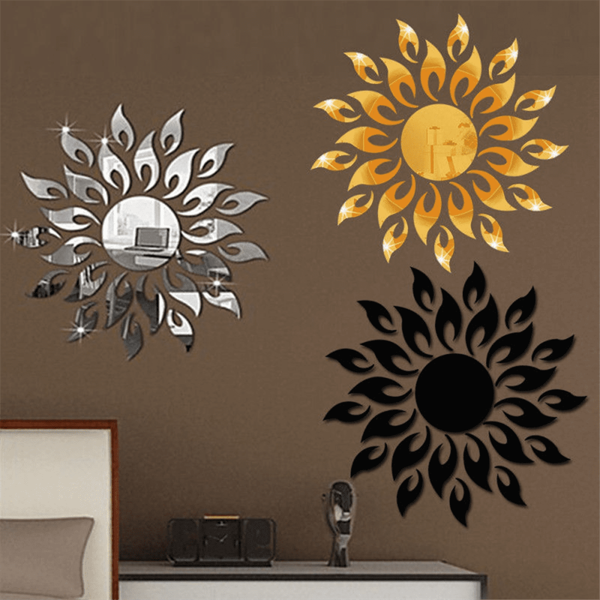 5Set DIY Sticker Wall Sun Room TV Cabinet Ceiling Art Decor Removable ...