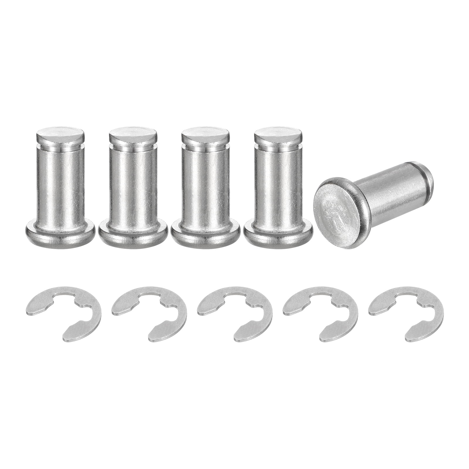 5Set M10x20mm 304 Stainless Steel Cylindrical Shaft Snap Ring Locating ...