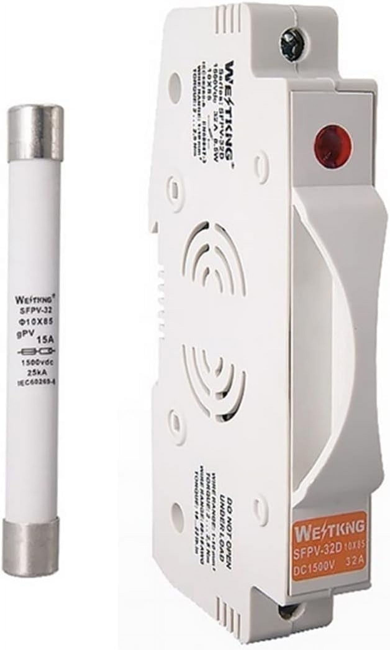 5Set PV Solar Fuse Holder With10x85m1500VDC High Pressure Current Limit ...