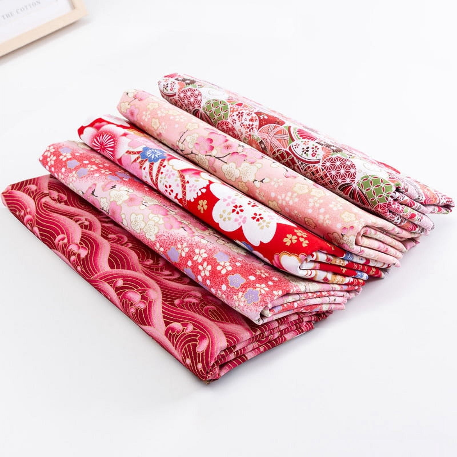 5Set Printed Cotton Fabric for Patchwork Sewing Tissue to Patchwork ...