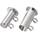 5Sets 4-Holes Tube Brass Slide Lock Clasps no Nickel Connector Platinum ...