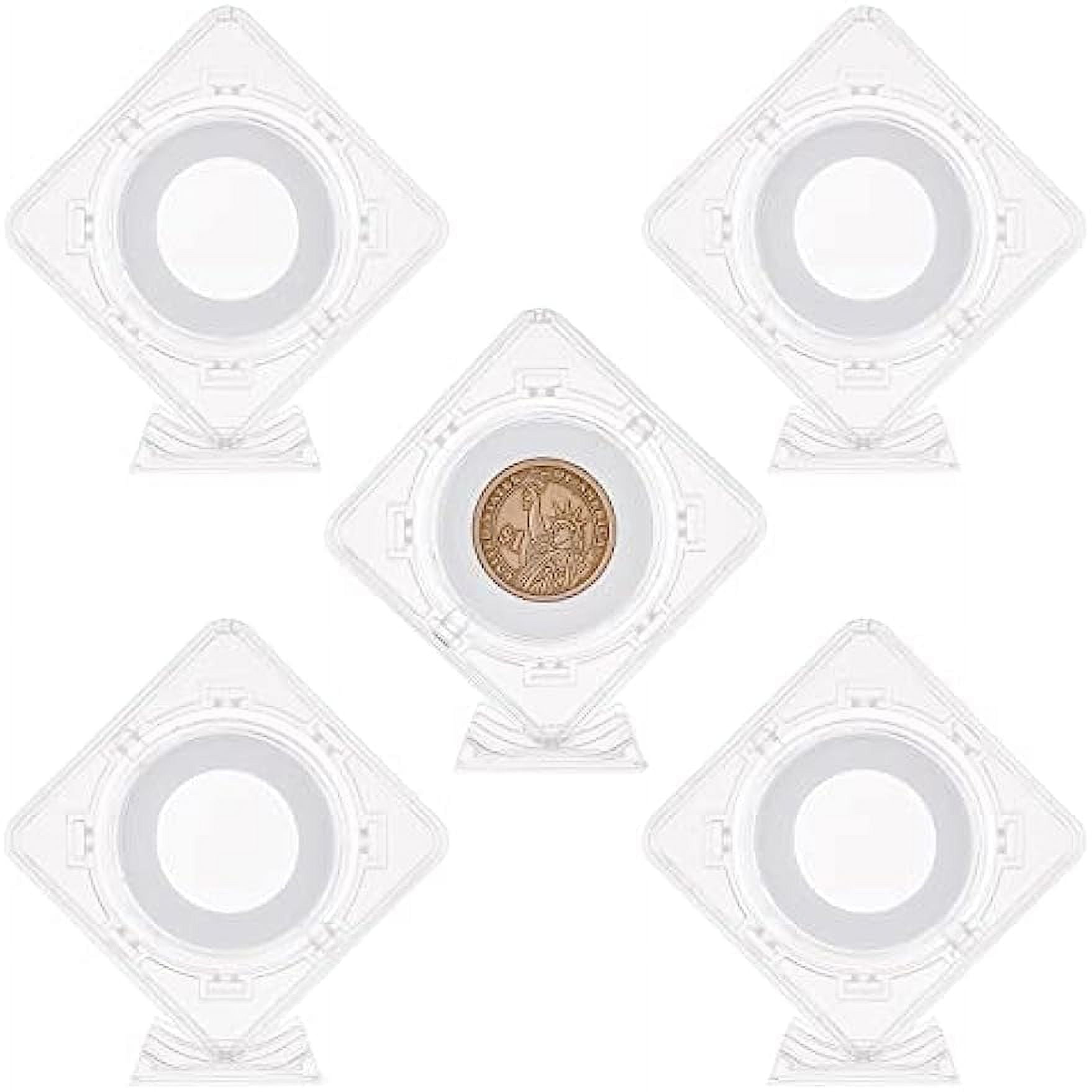 5Sets Coin Display Stand for 8 Size Coin 0.7~1.6 inch Diameter Square ...