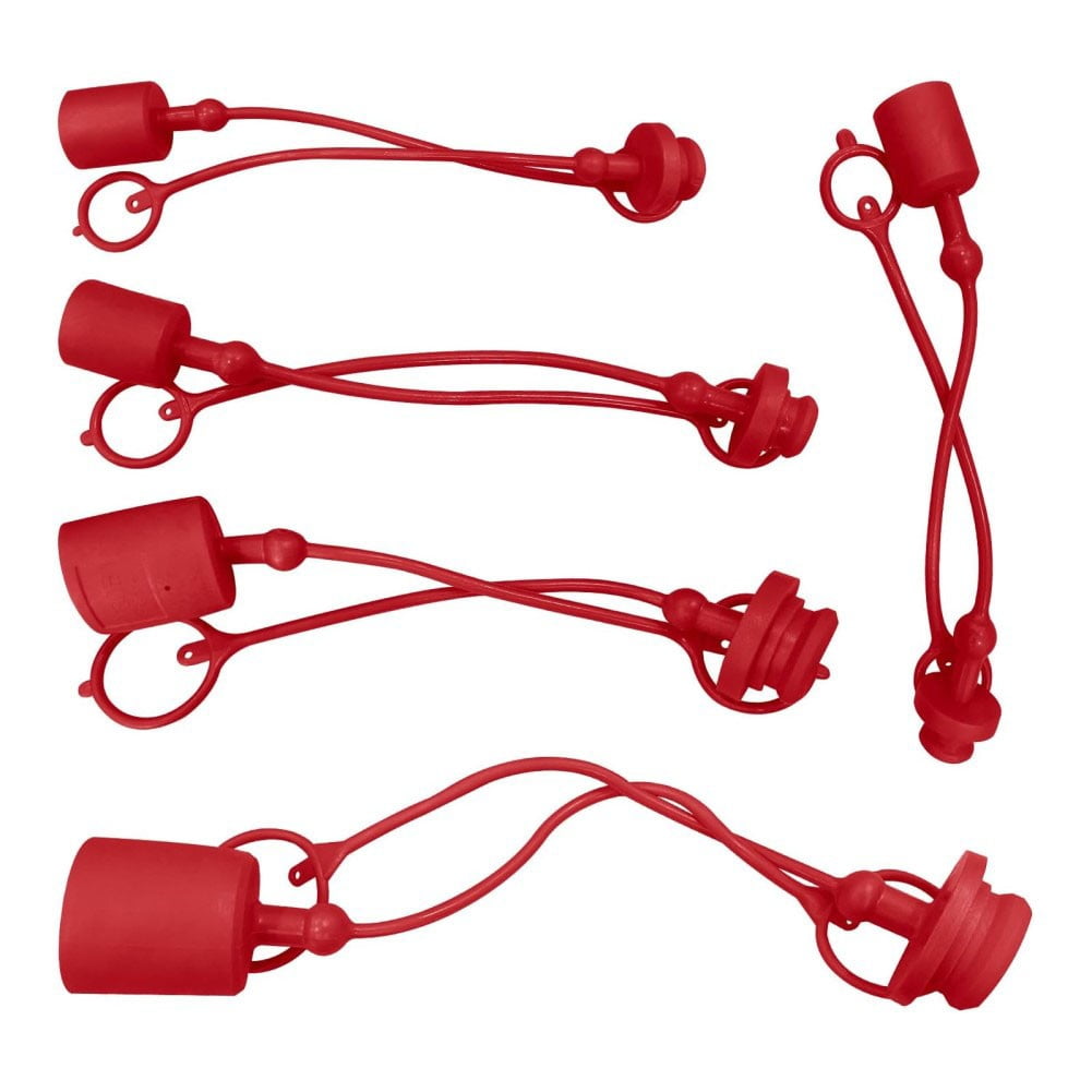 5Sets Hydraulic Quick Connector Dust Cover 1/4 3/8 1/2 3/4 1\" Male ...