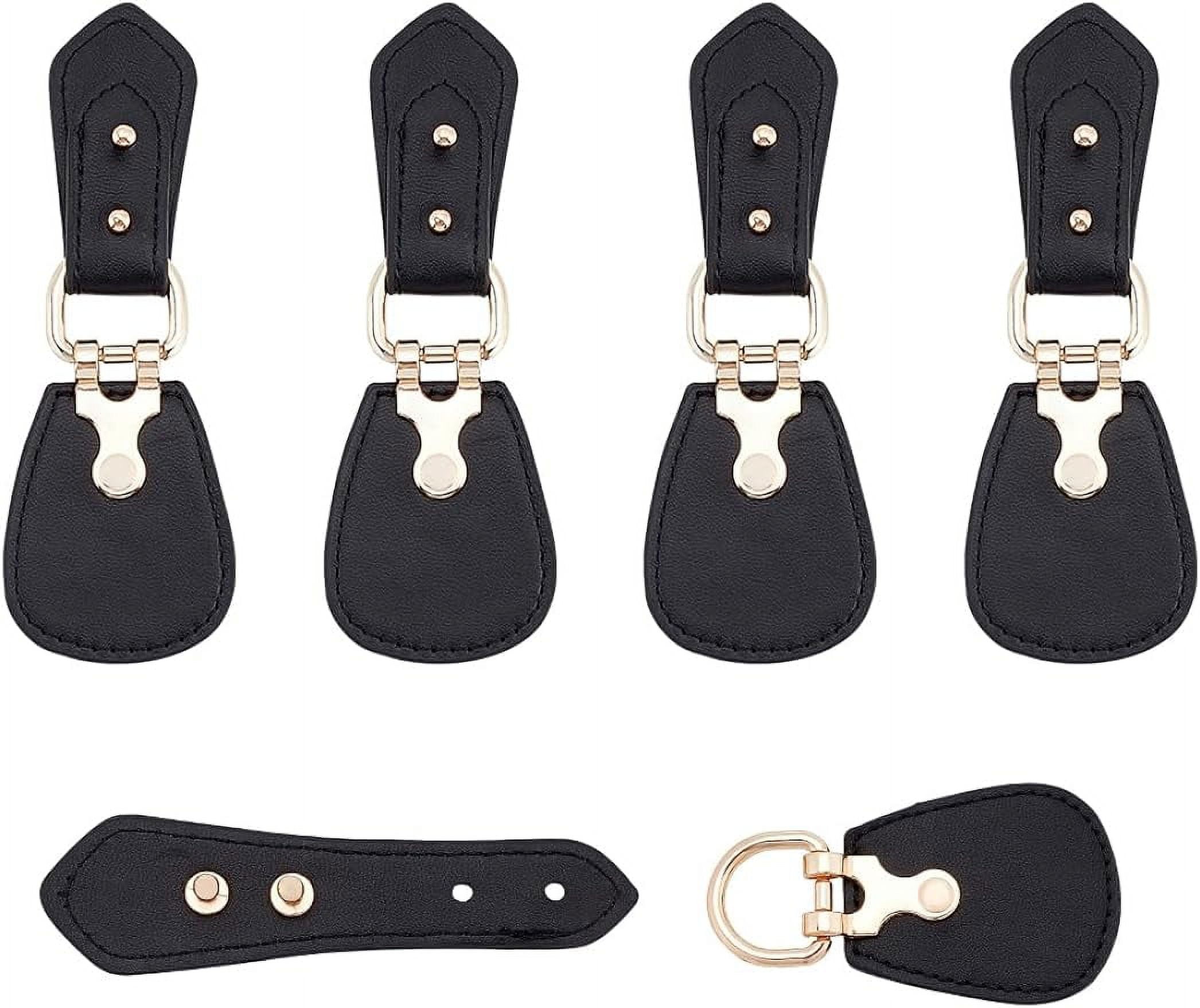 5Sets PU Leather Cloak Clasp Fasteners Gold Sew on Toggle Closures ...