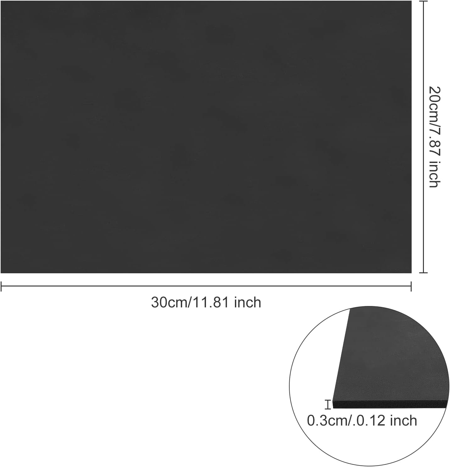 5Sheets 3mm Black PVC Foam Sheet A4 Lightweight Rigid Foam Sand Table ...