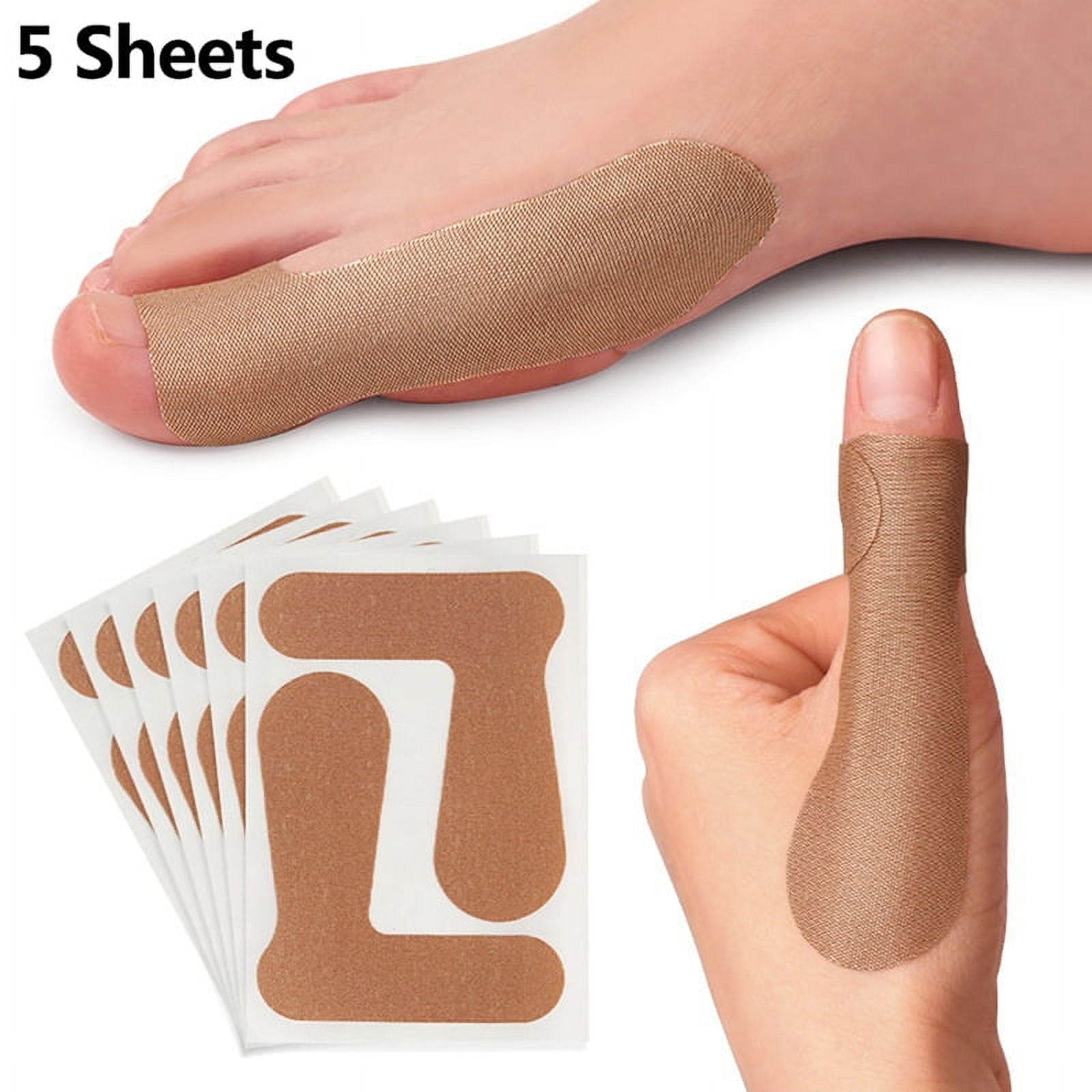 5Sheets Non-woven Fabric Toe Separator Patches Bunion Hallux Valgus ...