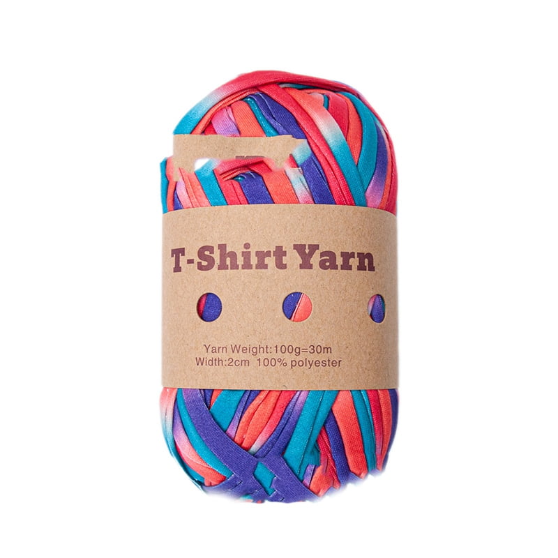 5Skein Polyester Cloth Yarn For Hand Knitting Thick Thread Crochet ...