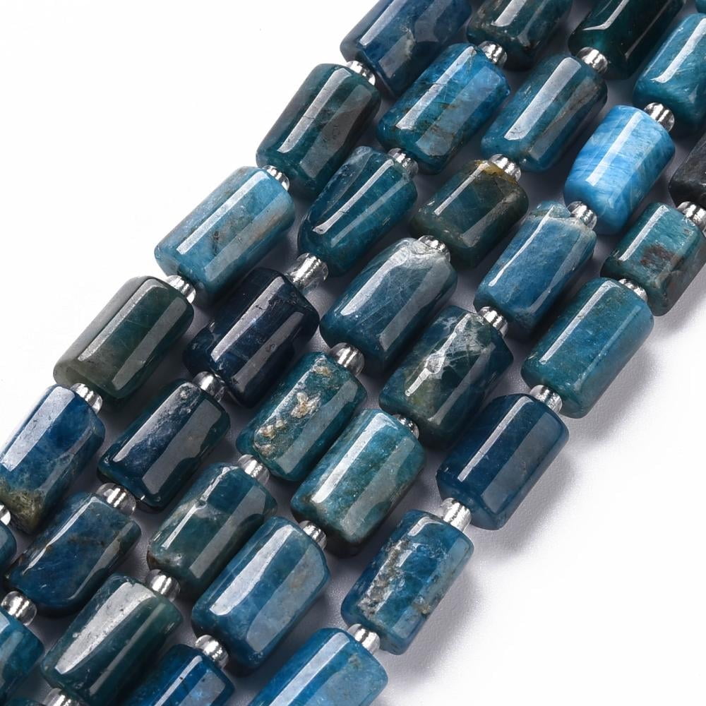 5Strand Natural Apatite Beads Strands Faceted Column 8~11x6~8x5~7mm ...