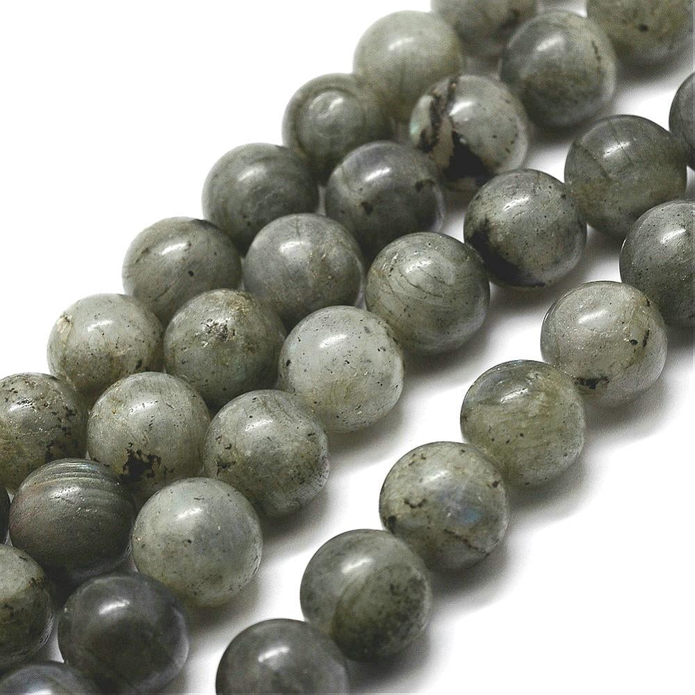 5Strand Natural Labradorite Bead Strands Round 4mm Hole: 0.8mm 85~91pcs ...
