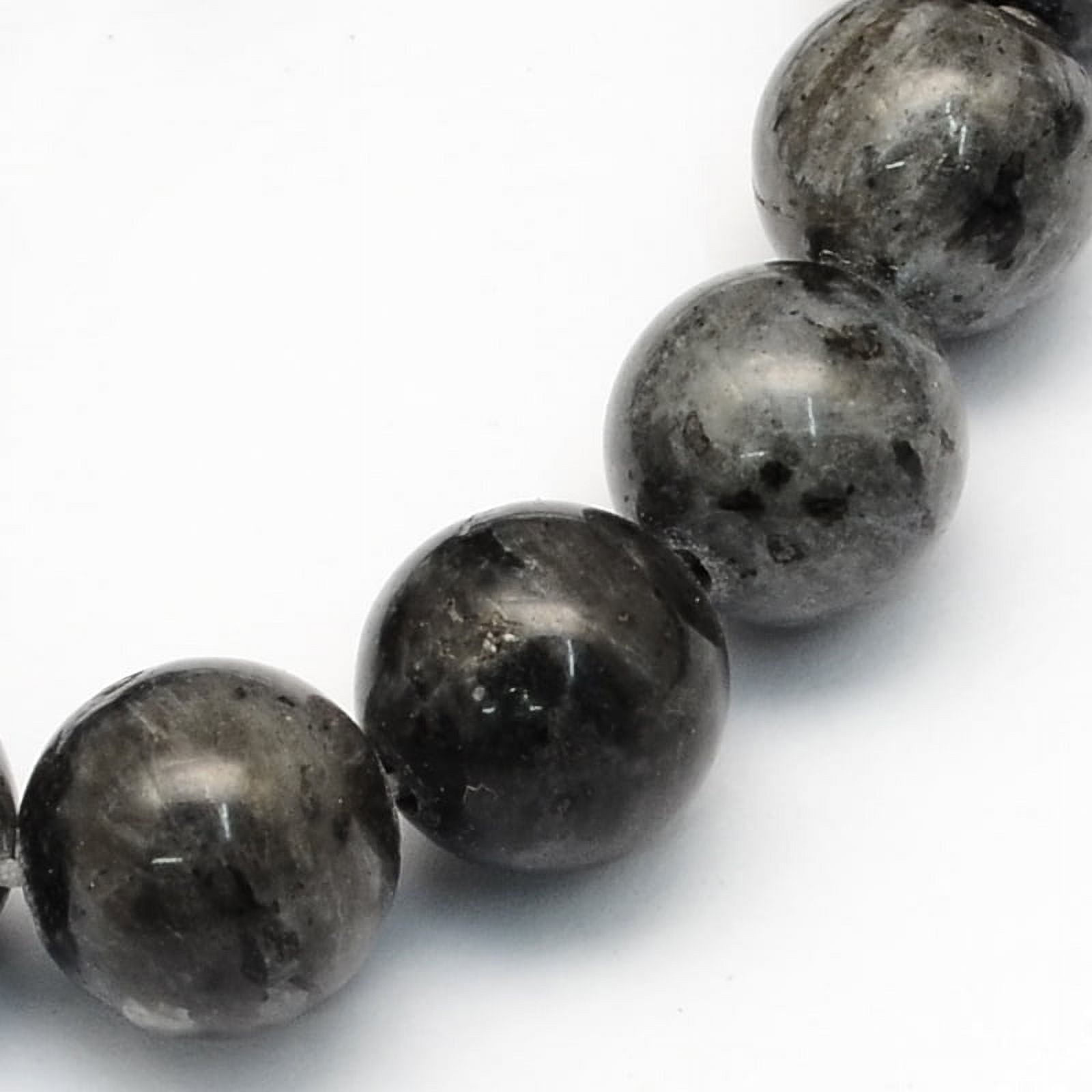 5Strand Natural Larvikite Round Beads Strands 4.5mm Hole: 1mm about 86 ...