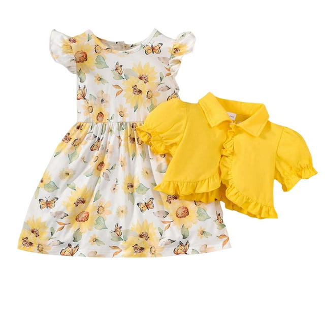 5T Kids Girls Clothes Little Girls Summer Dress 5-6 Years Little Girls ...