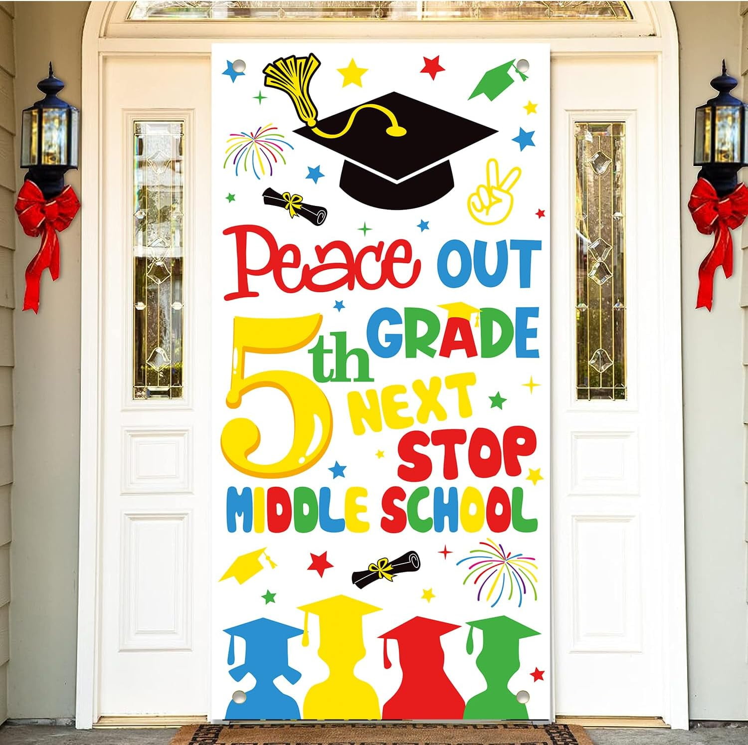 5TH Grade Graduation Decorations 2025, 5TH Grade Graduation Door Cover ...