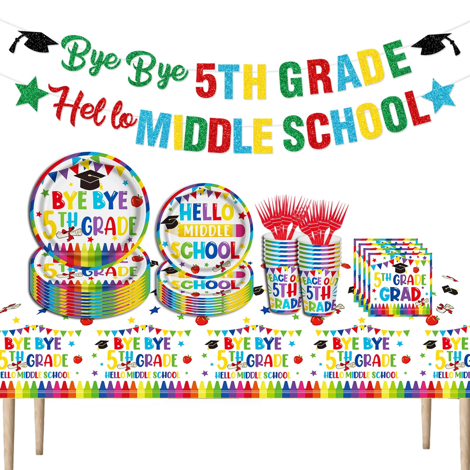 5TH Grade Graduation Party STF9 Decorations Set,5TH Grade Graduation ...