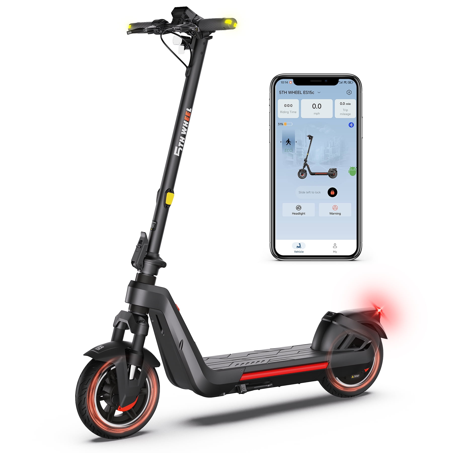 5TH WHEEL G11Pro 1200W Peak Motor Electric Scooter for Adult, 11 ...
