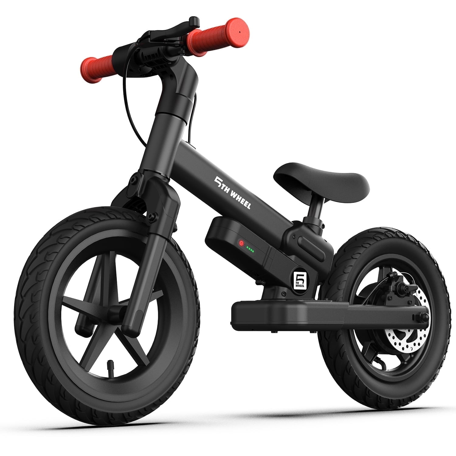 5Th Wheel KB09 150W Electric Balance Bike for Kids, Black - 12" Pneumatic Tire with Dual Brake ...