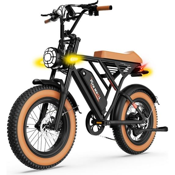 5TH WHEEL Knight Electric Bike for Adults with 1500W Peak Motor, 28MPH ...