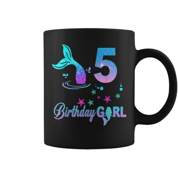 5Th Birthday Gifts Girl Mermaid Is 5 Years Old Birthday V2 C - Walmart.com