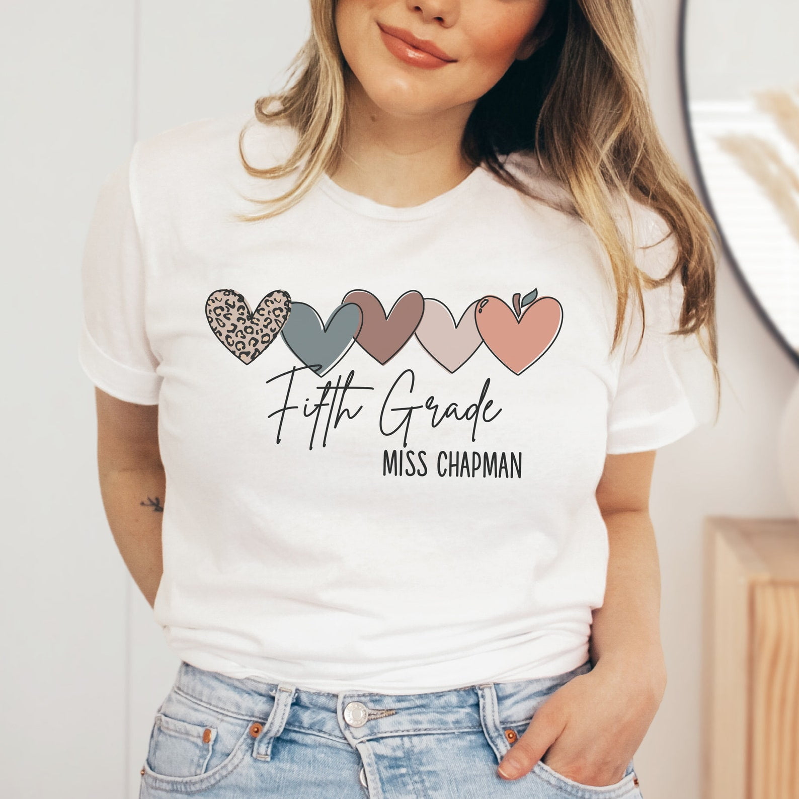5Th Grade Teacher Shirt, Fifth Grade Vibes Shirt, Personalized Teacher ...