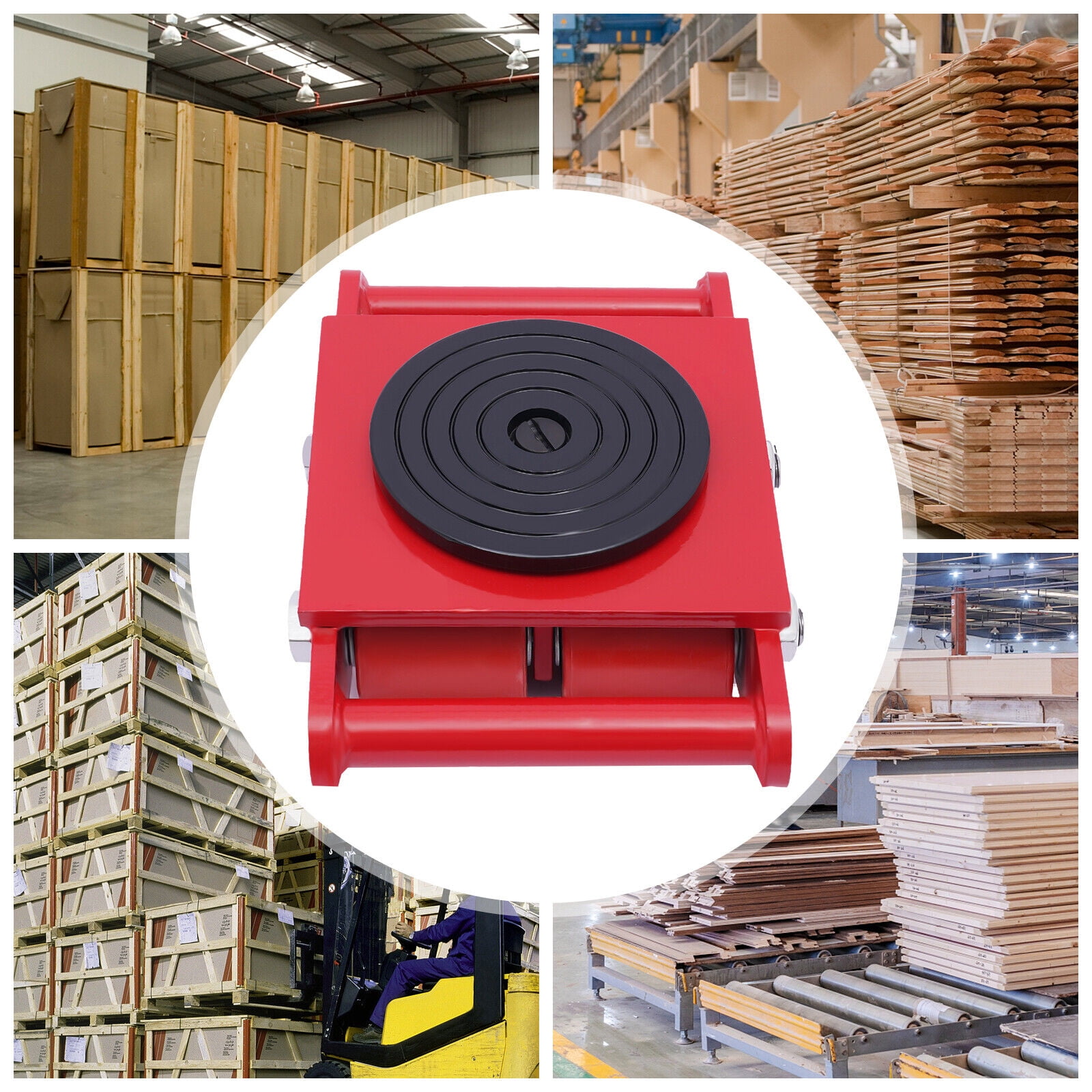 5Ton Heavy Duty Machine Dolly Skate Machinery Roller Mover Cargo ...